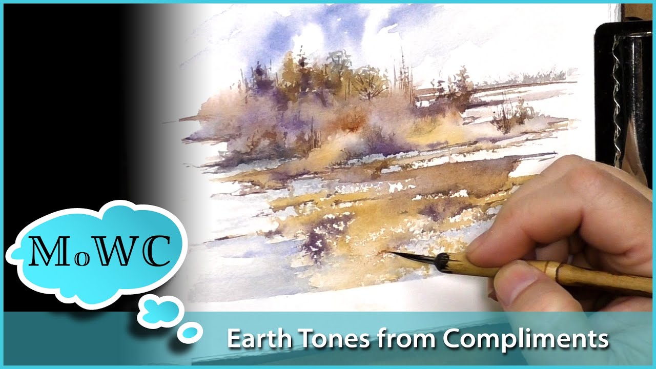 More Earth Tones Using Only 4 Colors! A Watercolor Study in Browns ...