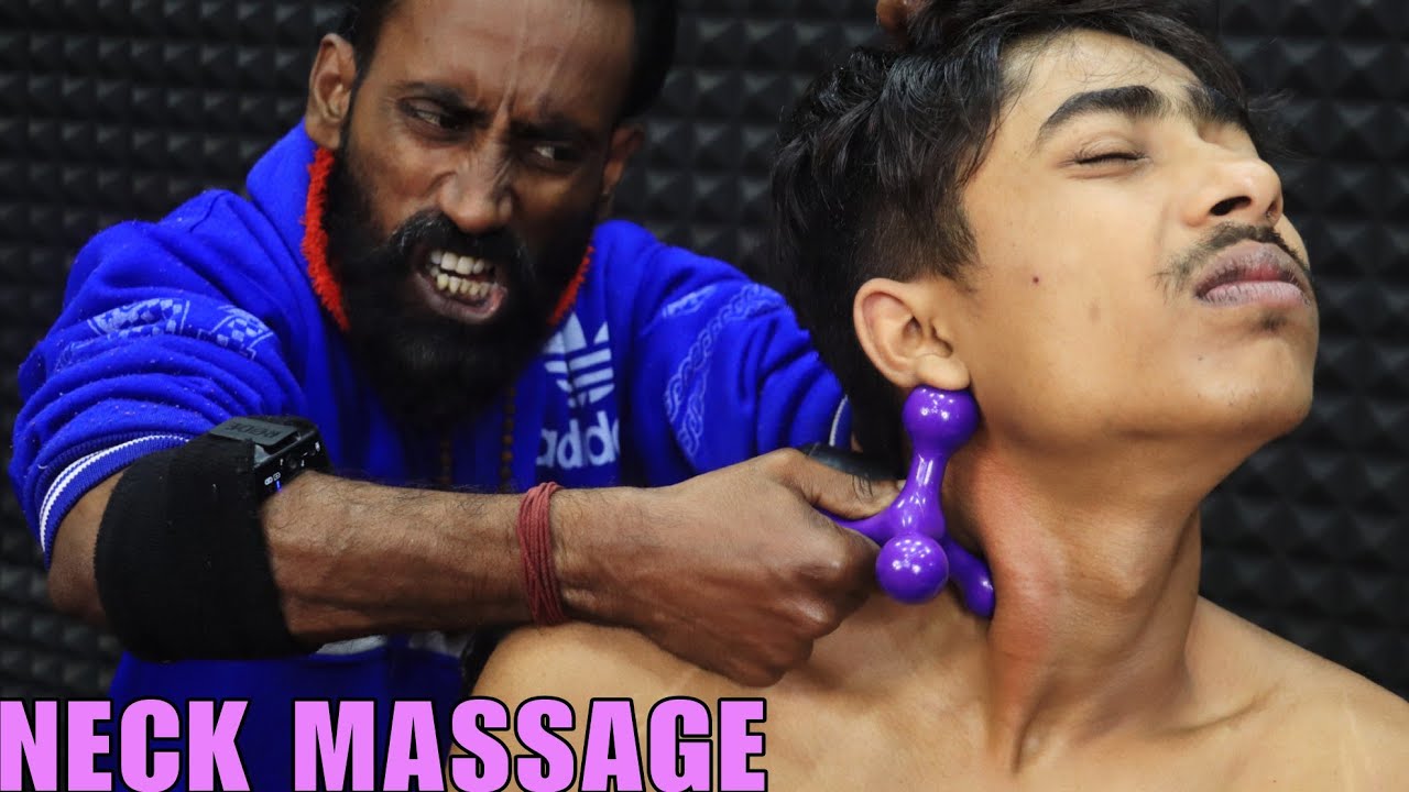 Amazing Neck Massage & Neck Cracking | Head Massage & Hair Scratching ...