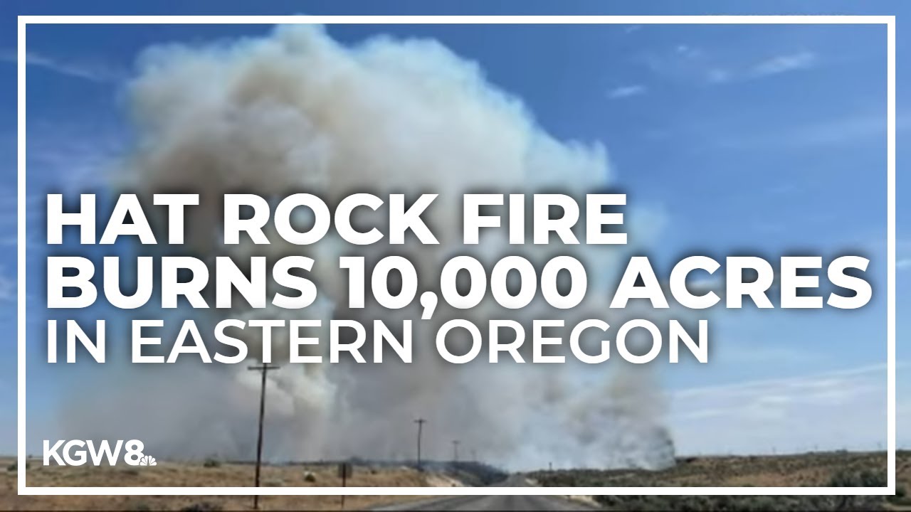 Hat Rock fire burns 10,000 acres, prompts evacuation orders in Umatilla ...