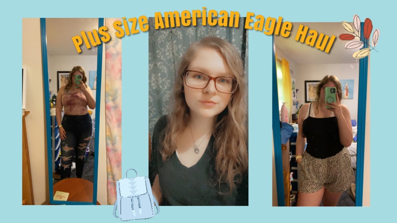 PLUS SIZE American Eagle HAUL //Back to School | Tabitha Collins - YouTube