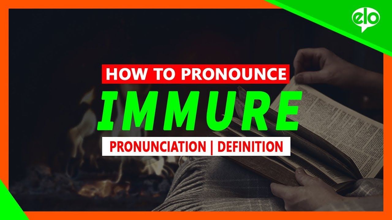 How To Pronounce Immure | Definition and Pronunciation (Human Voice ...