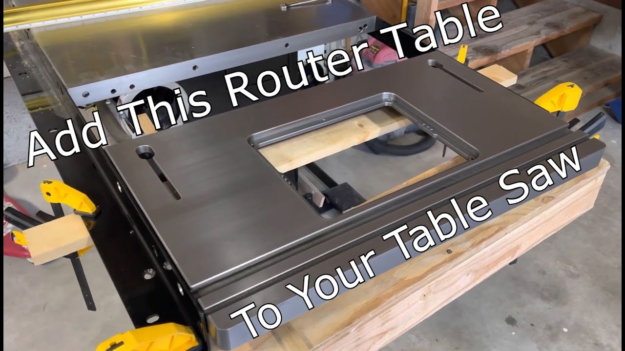 Modifying Sawstop PCS Table Saw Rails To Add Router Table Extension ...