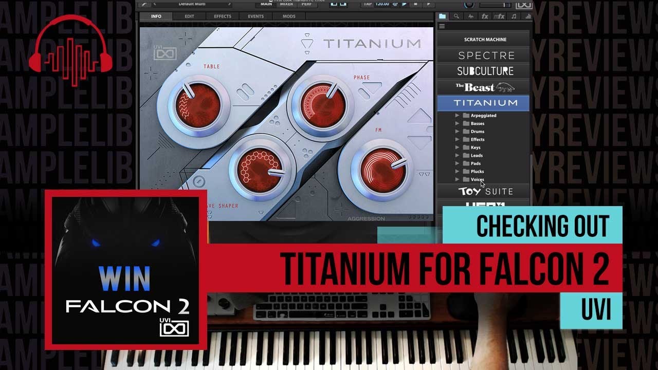 Checking Out: Titanium for Falcon 2 by UVI - PLUS WIN Falcon 2 in SLR's ...