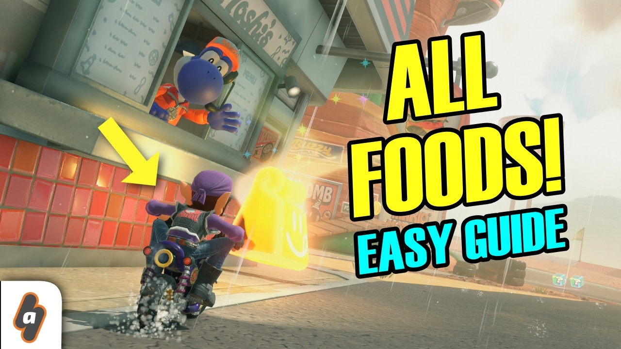 EASY GUIDE: All food locations in Mario Kart World - YouTube