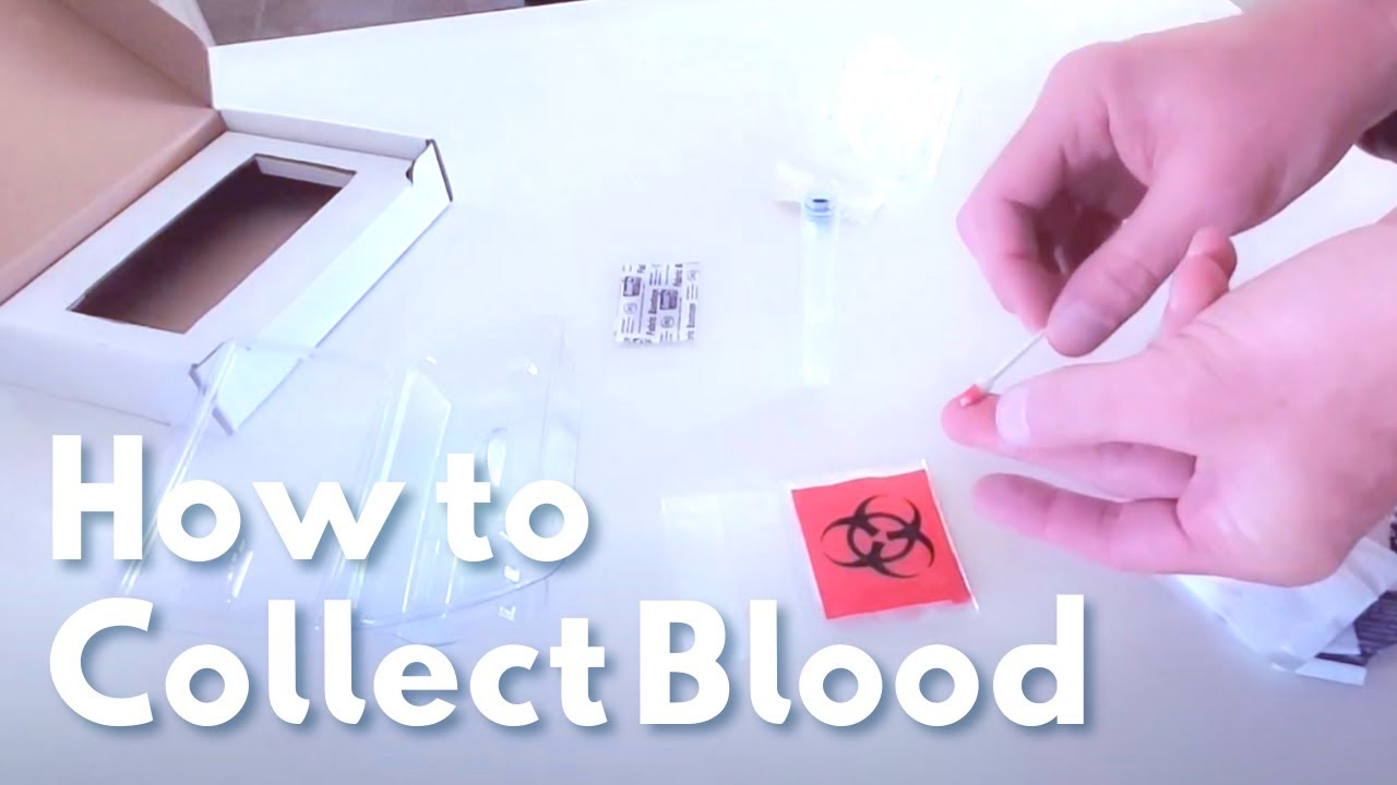 How to Collect Blood From a Finger | At-Home Blood Collection Kit - YouTube