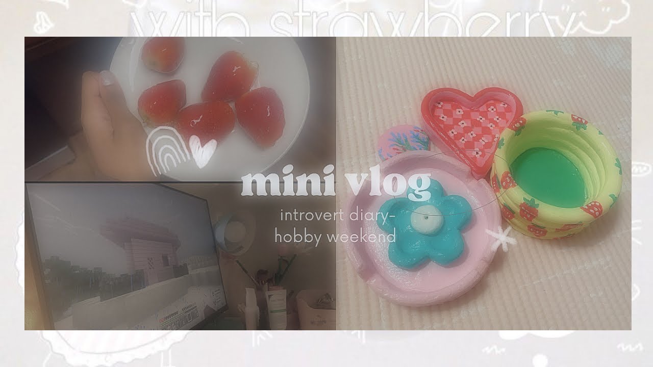 introvert diary| clay crafts , video games , making tanghulu - YouTube