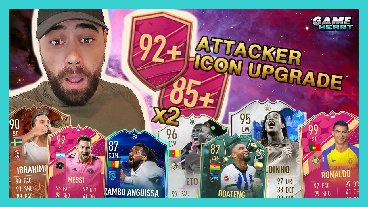 Fifa 23 92 Attacker Icon Upgrade And 2x 85 X10 Packluck Youtube