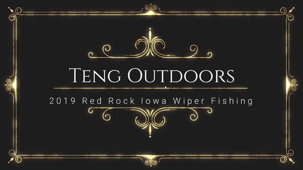 2019 Red Rock Dam, Iowa Wiper Fishing - YouTube