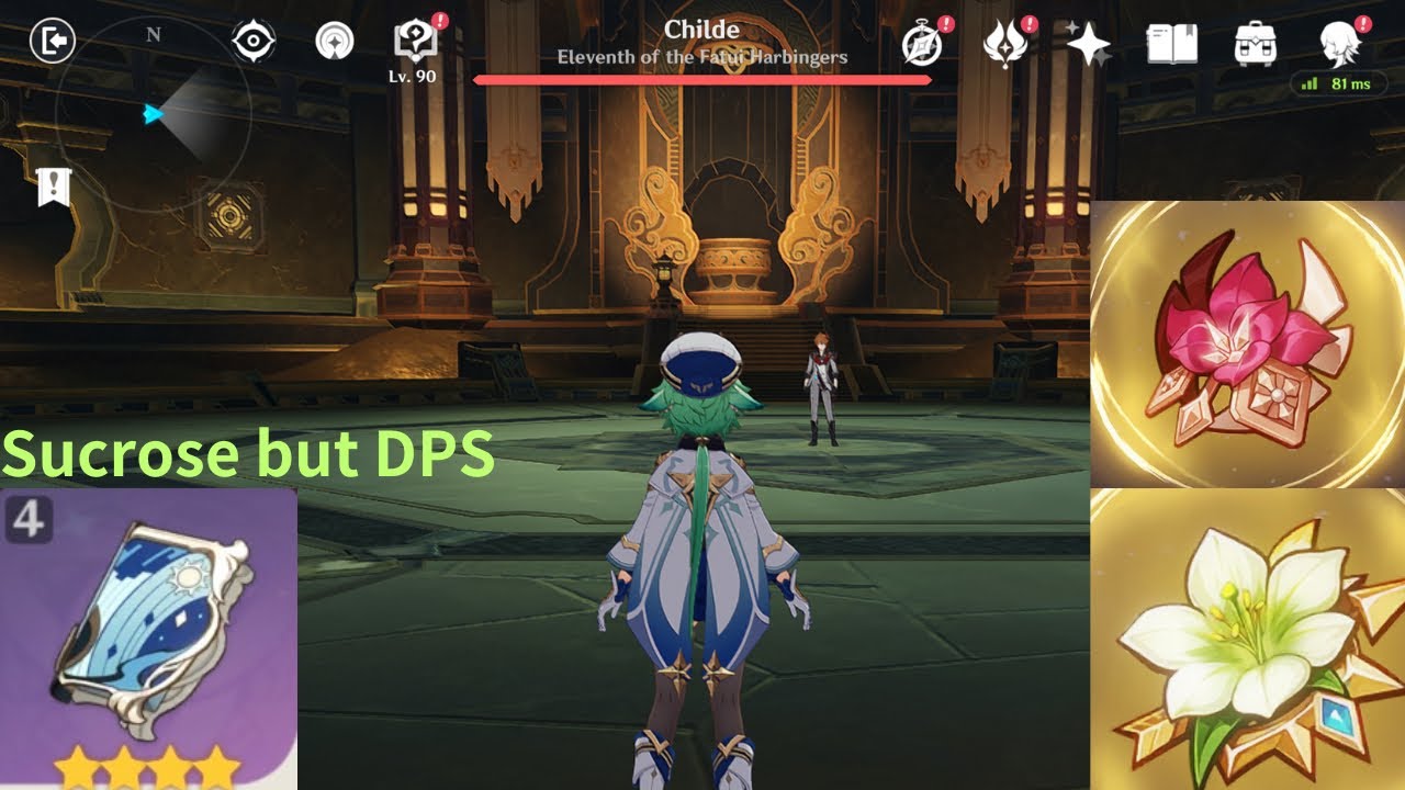 Lvl 80 Sucrose but DPS? vs Lvl 90 Childe | Genshin Impact - YouTube
