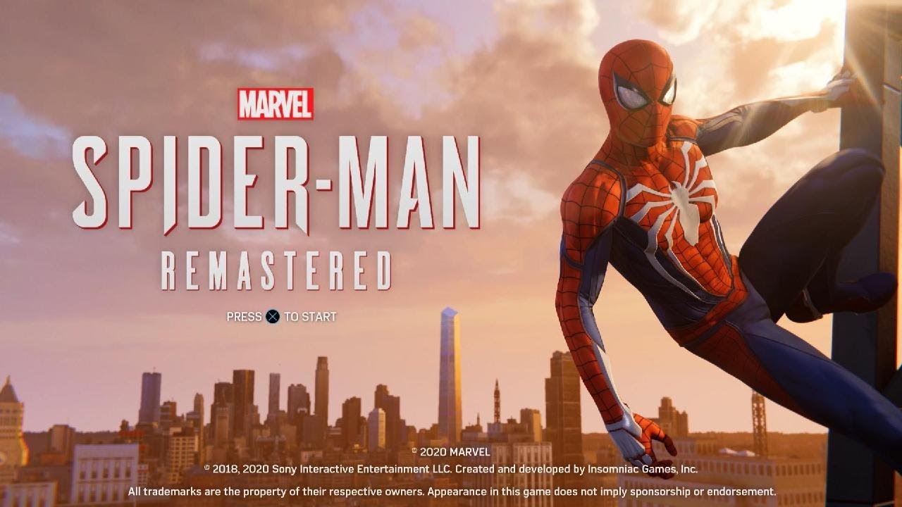 Marvel's Spider-Man Remastered | Main Menu Theme - YouTube