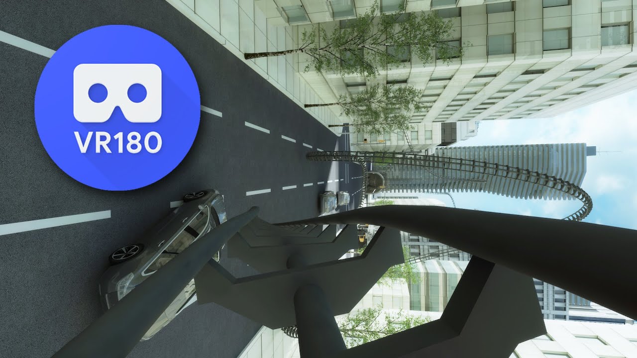 180 VR Video - City Extreme Tour - VR Roller Coaster Ride in Virtual ...