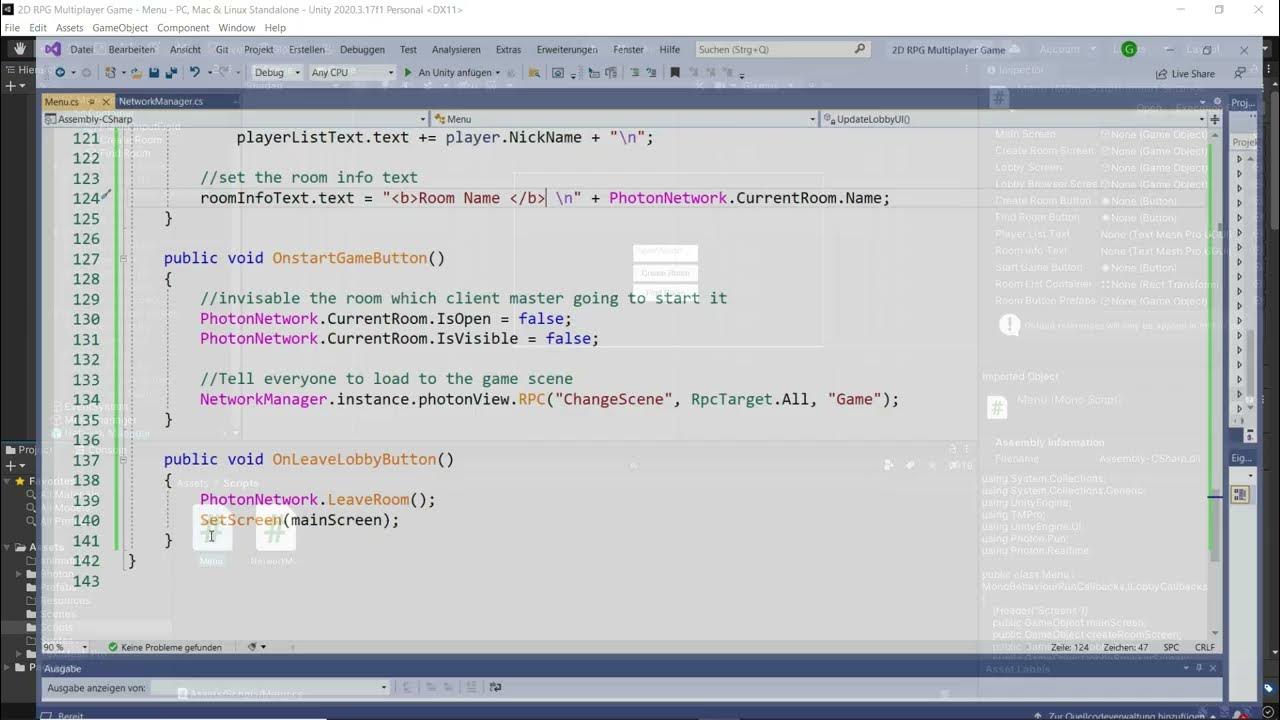 Learn to create multiplayer RPG game with unity and C# tutorial # 9 Lobby Browser Script - YouTube