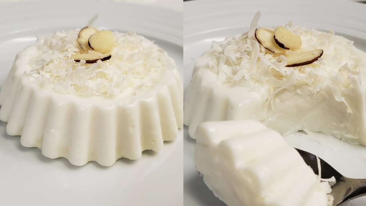 Everyone can make this 3 Ingredients Coconut Dessert, No Gelatin, No ...