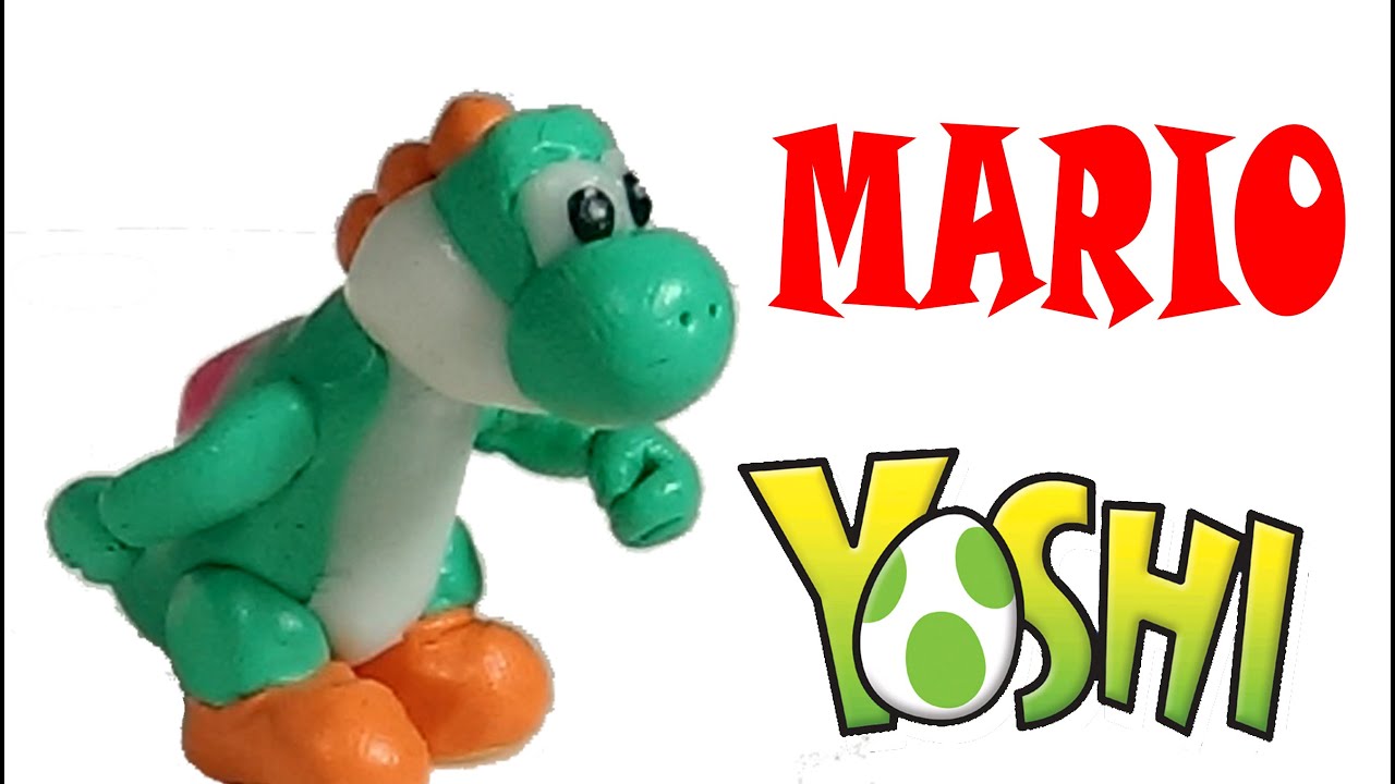 mario yoshi dinosaur clay play doh toy tutorial, make your own play doh ...