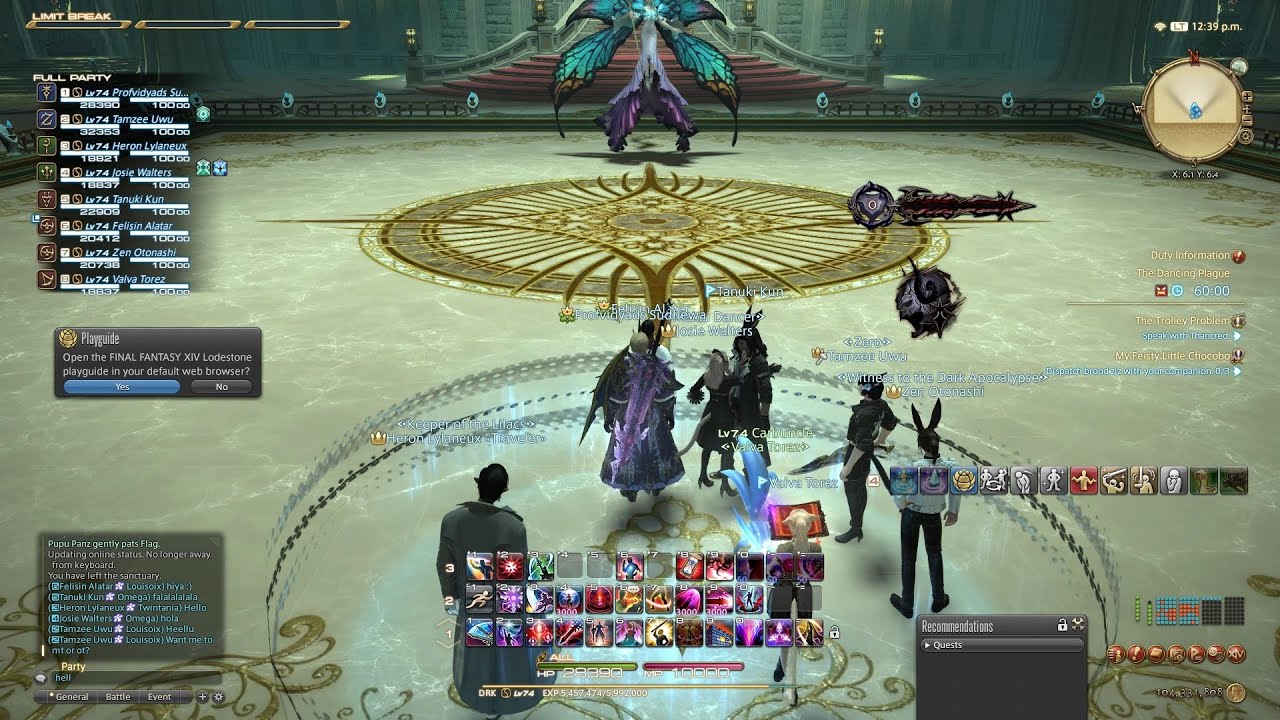 Final Fantasy XIV Shadowbringer Dark Knight Gameplay Trial The Dancing ...