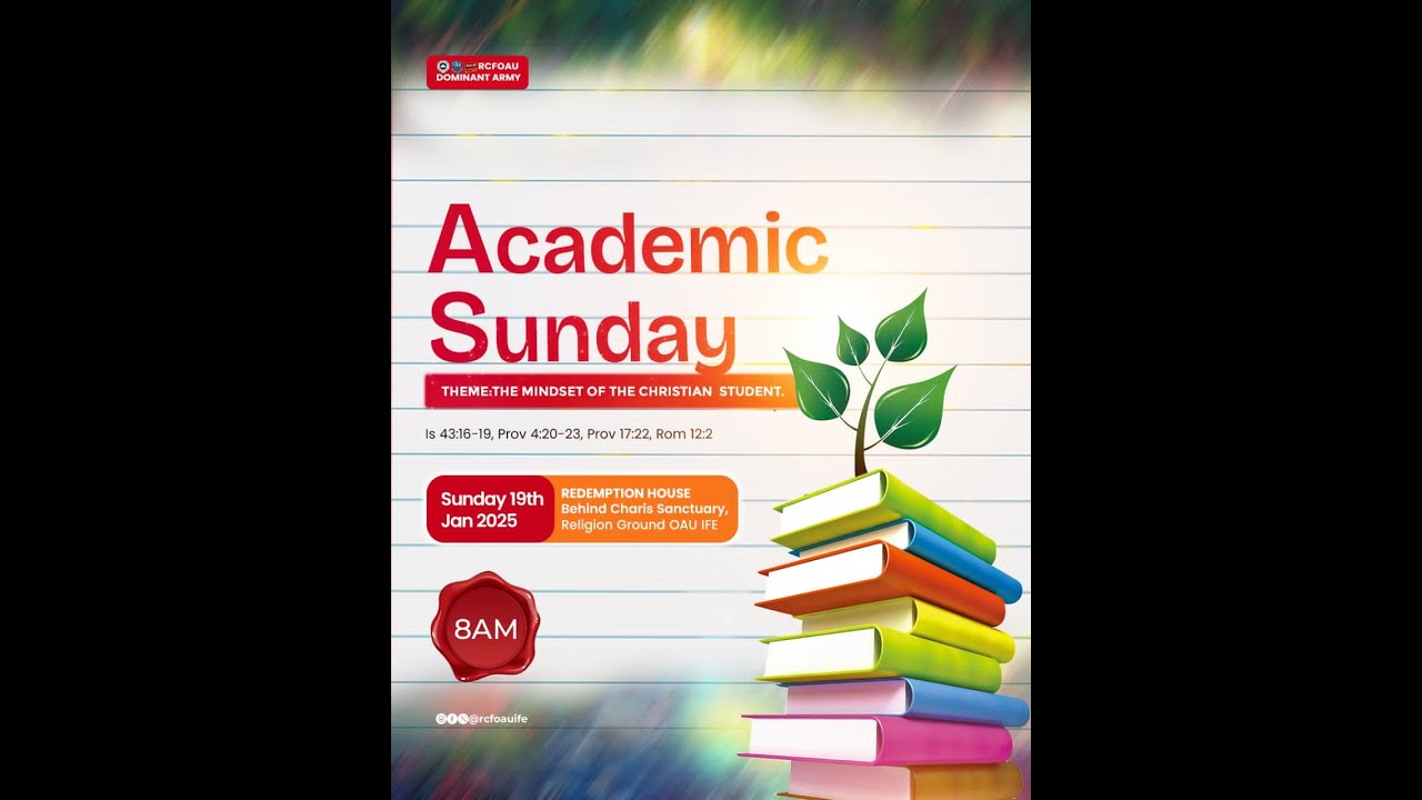 Academic Sunday: The mindset of a christian student - YouTube