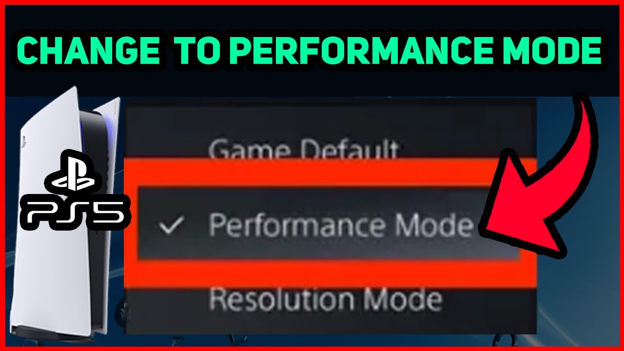 PS5 HOW TO CHANGE PERFORMANCE MODE EASY NEW! - YouTube