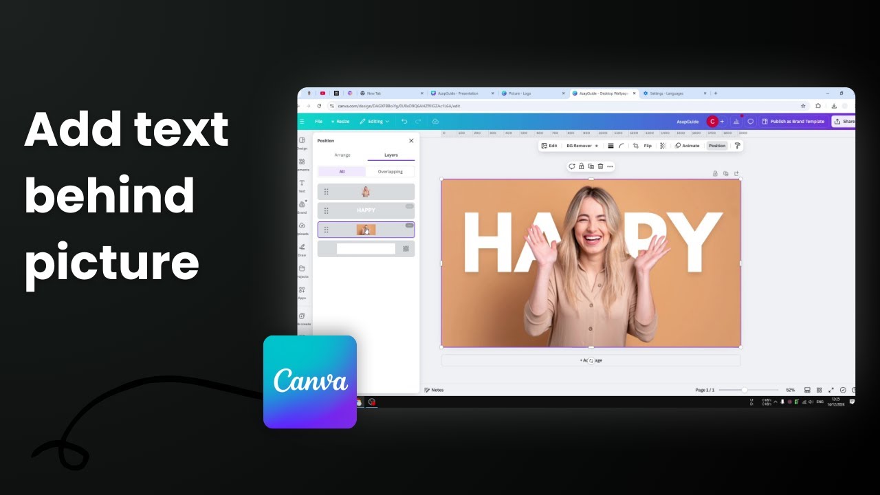 How To Add Text Behind Image In Canva YouTube How To Add Text Behind Image In Canva YouTube