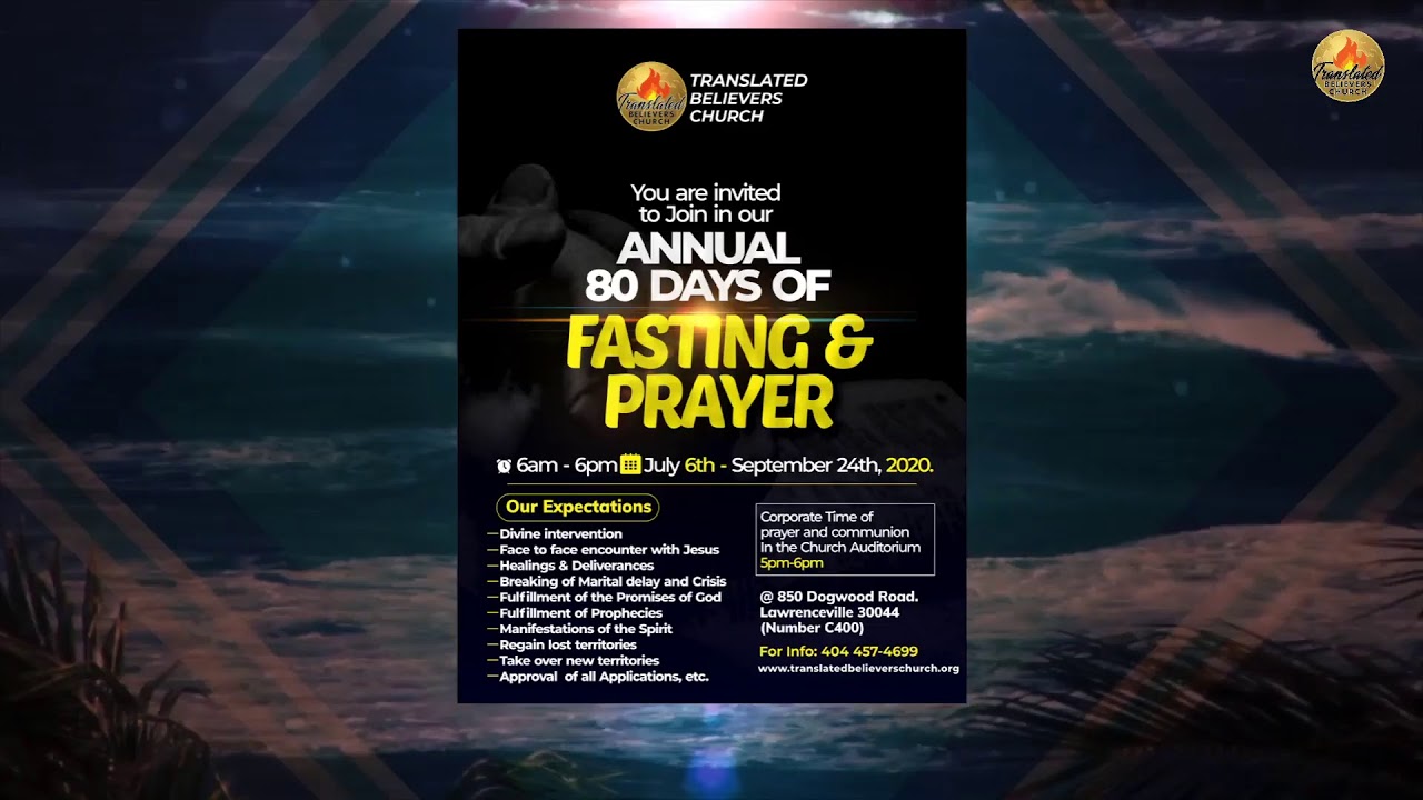 80 days Prayer and Fasting day 36 - YouTube