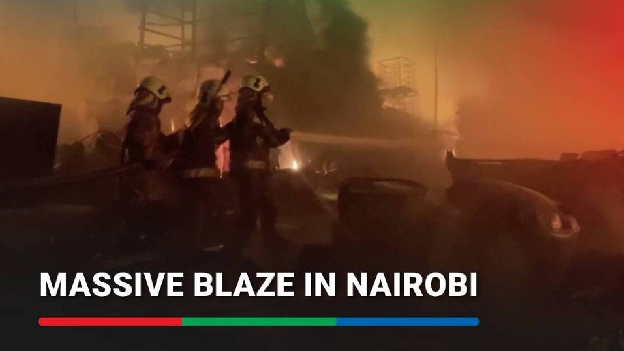 Kenyan firefighters battle massive blaze in capital city | ABS-CBN News ...