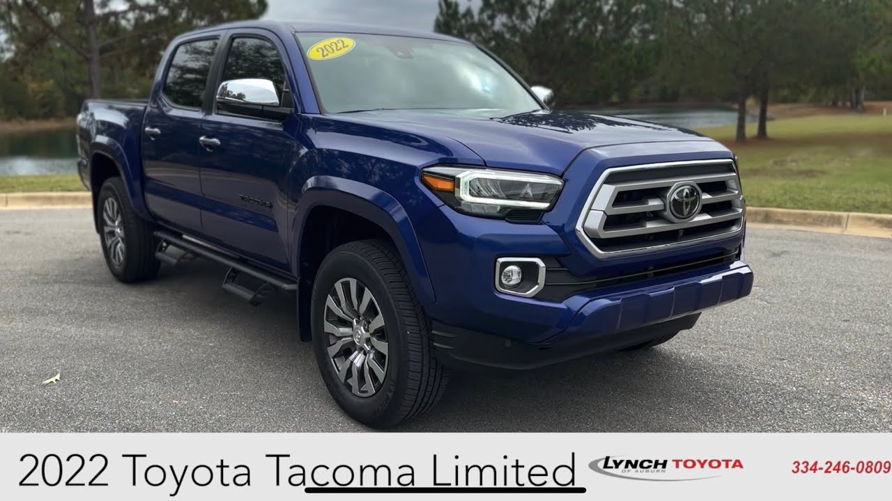 2022 Toyota Tacoma Limited Blue Crush Metallic - Stock# P73969 - YouTube