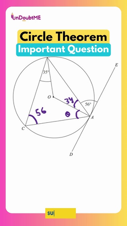 Circle Theorem Important Question #maths #geometry #circletheorem - YouTube