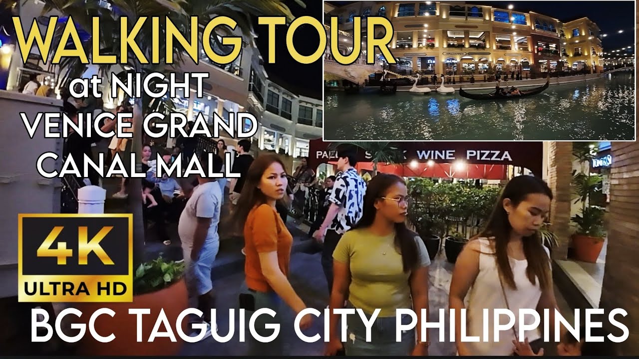 VENICE GRAND CANAL MALL ( Walking tour) at BGC Taguig city Philippines ...