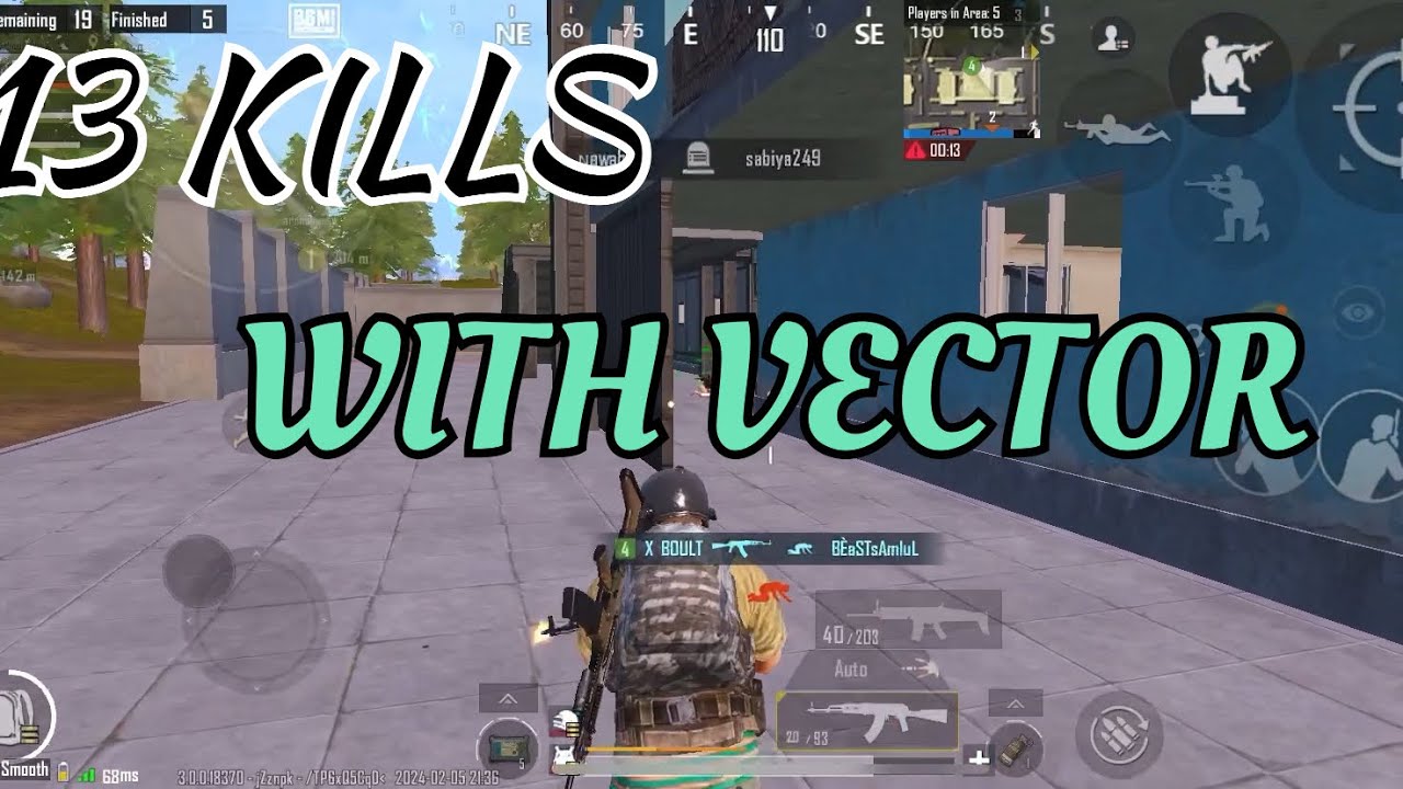 BGMI/PUBGM GAMEPLAY 13 KILLS WITH VECTOR. - YouTube