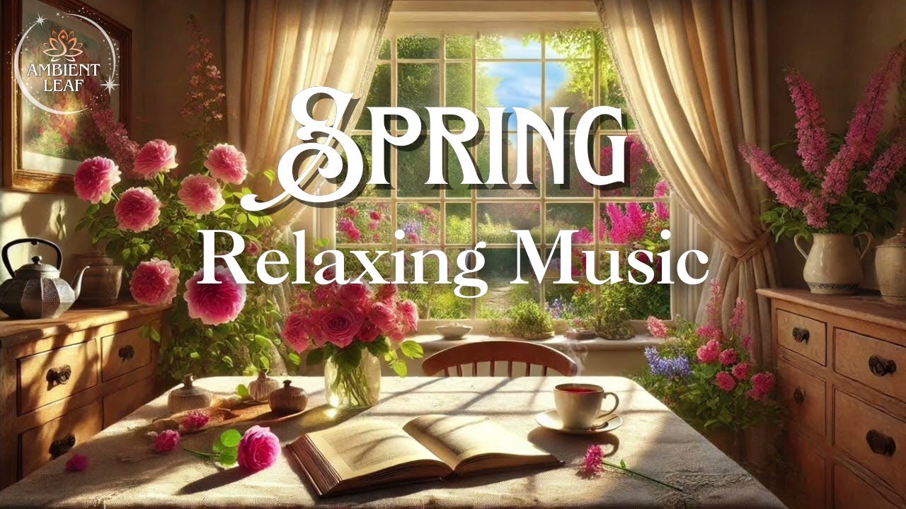 Cozy Spring Cottage Ambience with Calming Piano Music - YouTube