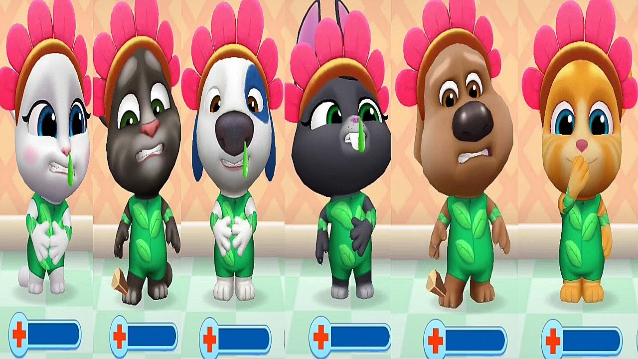 My Talking Tom Friends are Sick Gameplay Android ios - YouTube