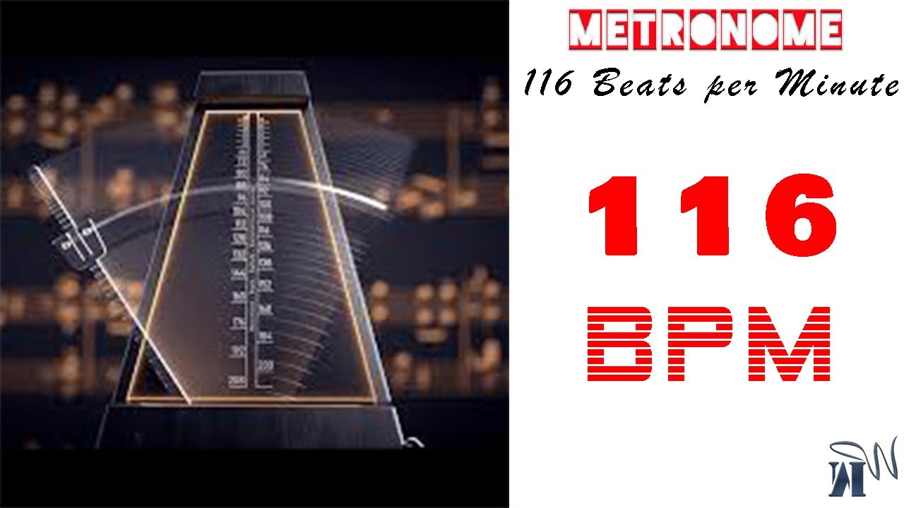 116 BPM Virtual Metronome (116 Beats per Minute) - YouTube
