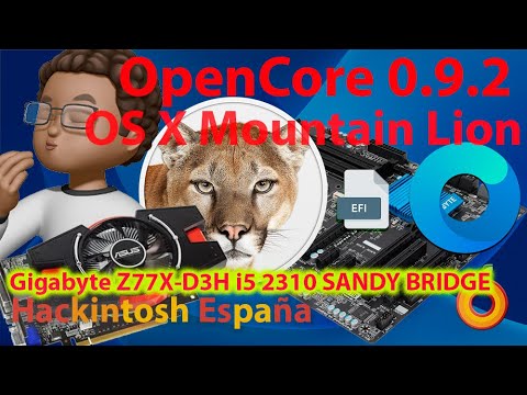 Hackintosh España. OpenCore. OS X Mountain Lion. Sandy Bridge - YouTube