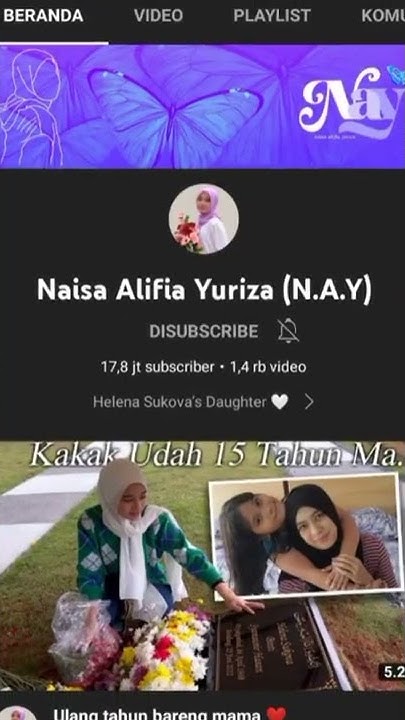 kak naisa cantik ya sama kayak mama ya - YouTube