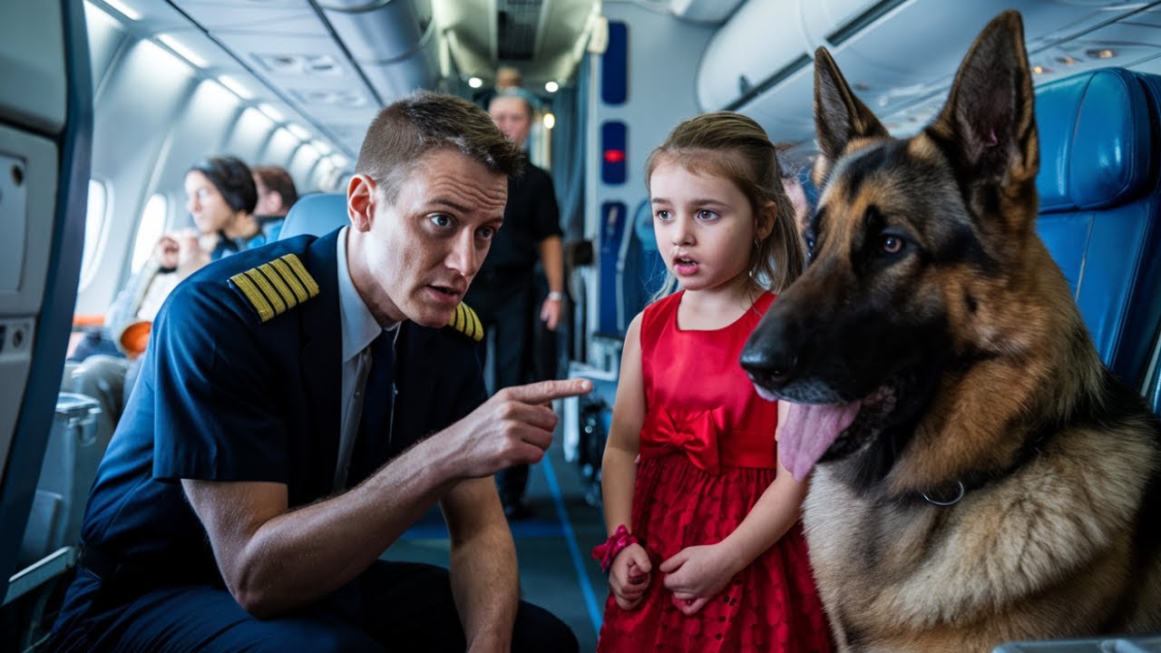 A Little Girl Flying With Her K9 German Shepherd — Pilot Tried To Kick ...