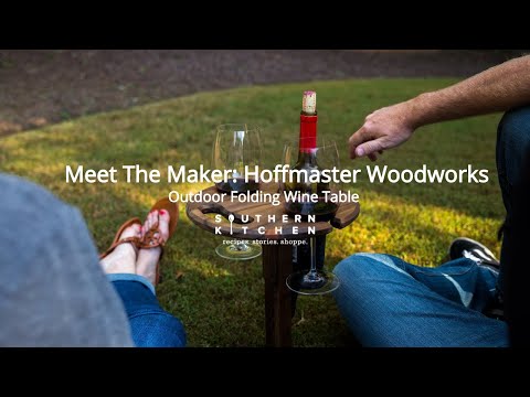 Hoffmaster Woodworks Folding Wine Table