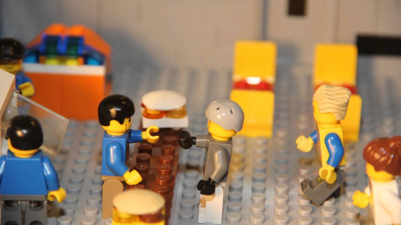 LEGO CITY - PIZZA PLACE (stop motion movie) - YouTube