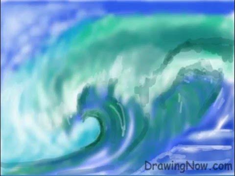 How To Draw A Wave - YouTube