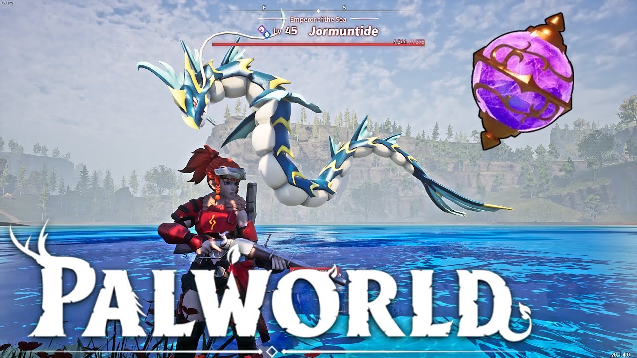 Palworld jormuntide Emperor Of The Sea capturing | #palworld - YouTube