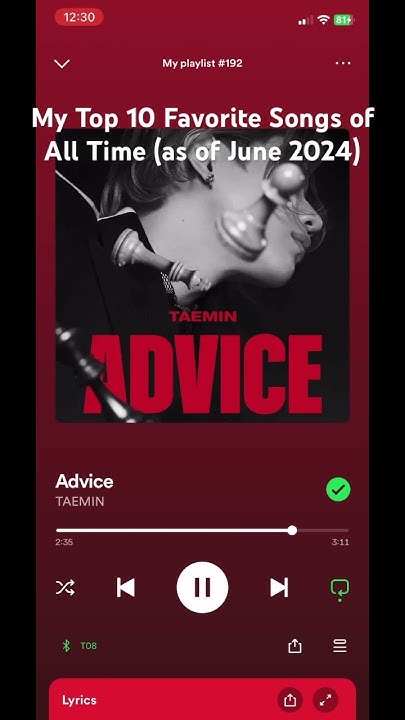 My Top 10 Favorite Songs of All Time - YouTube