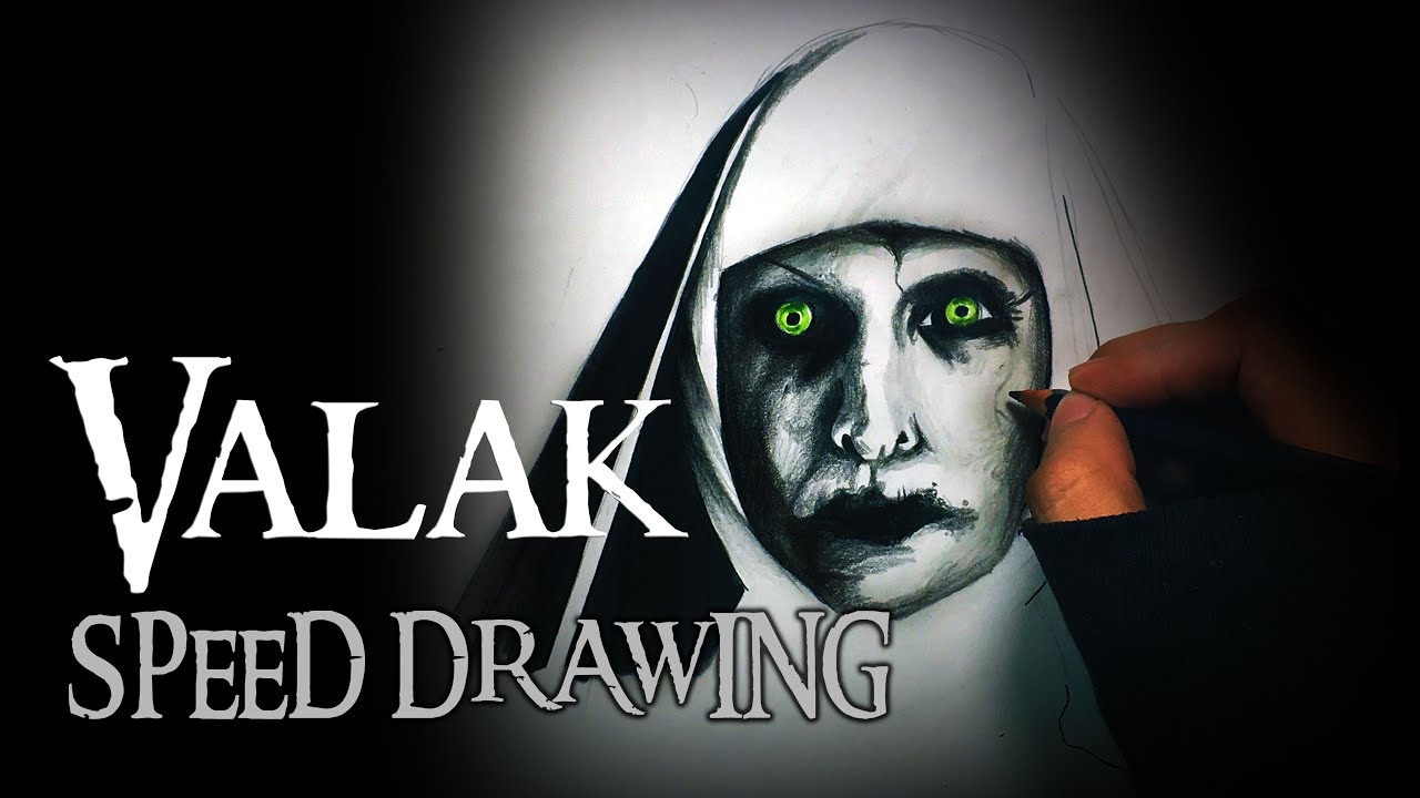 VALAK Speed Drawing - The Conjuring 2 - YouTube