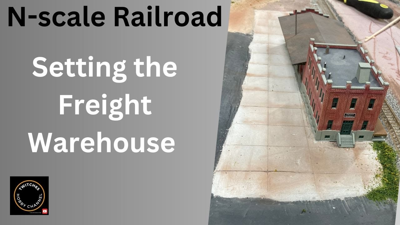 Let's Install the Freight Warehouse on my N-Scale Layout - YouTube
