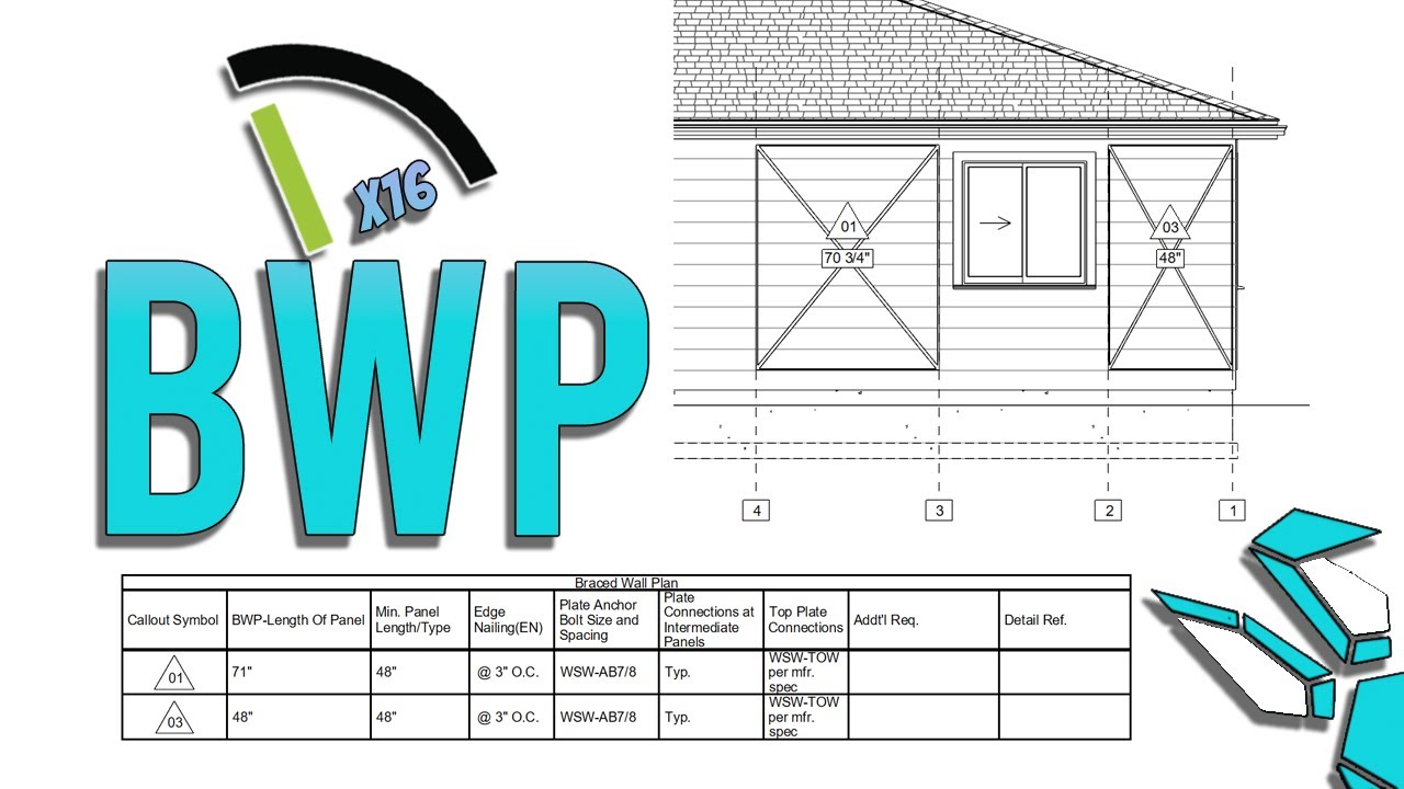 Braced Wall Panel Sheathing Dynamic Method In Chief Architect X16 - YouTube