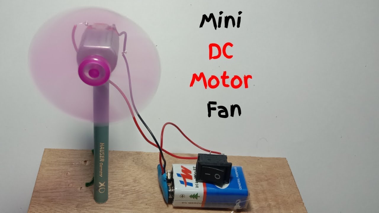How To Make a DC Motor fan | Science Project | DC Project - YouTube
