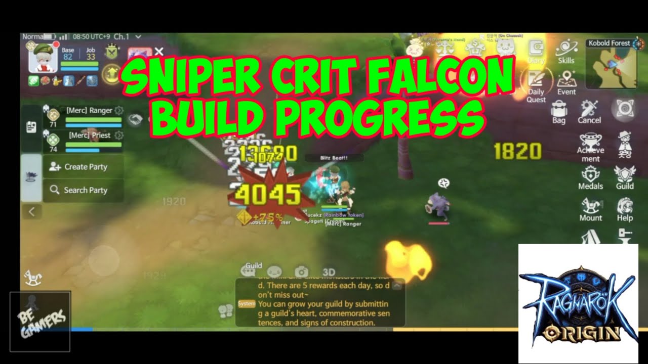 SNIPER CRIT FALCON BUILD UPDATE - RAGNAROK ORIGIN - YouTube