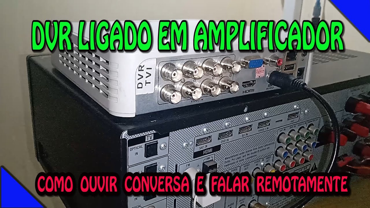 DVR INTELBRAS COMO SOM AMBIENTE E AUDIO LIGADO POR MULTIBOX - YouTube