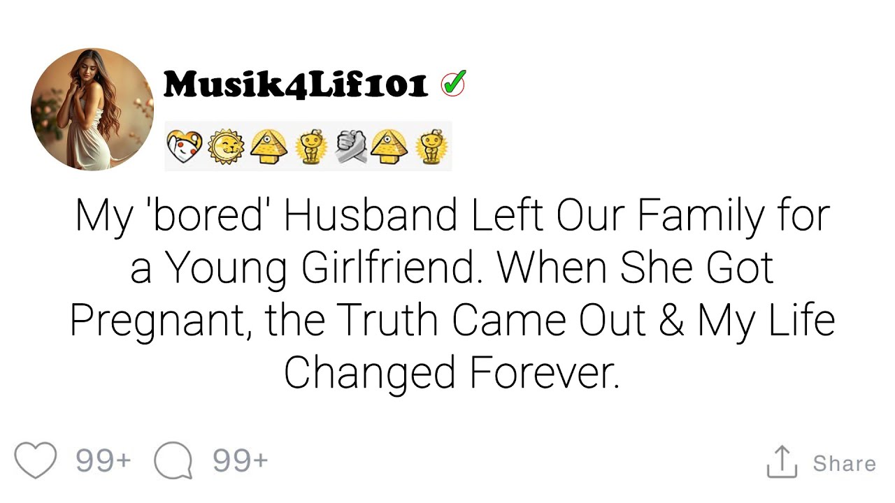 My indifferent husband left our family for a younger girlfriend, and ...