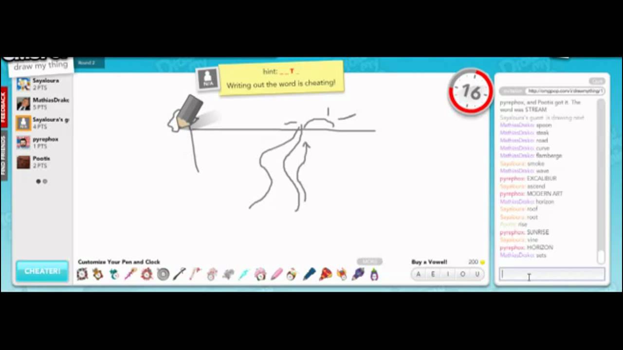 OMGPOP - Draw My Thing - YouTube