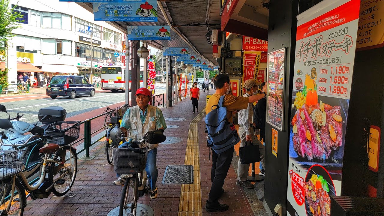 Live Tokyo Walk - Meguro River Greenway, Setagaya Line Train Ride ...