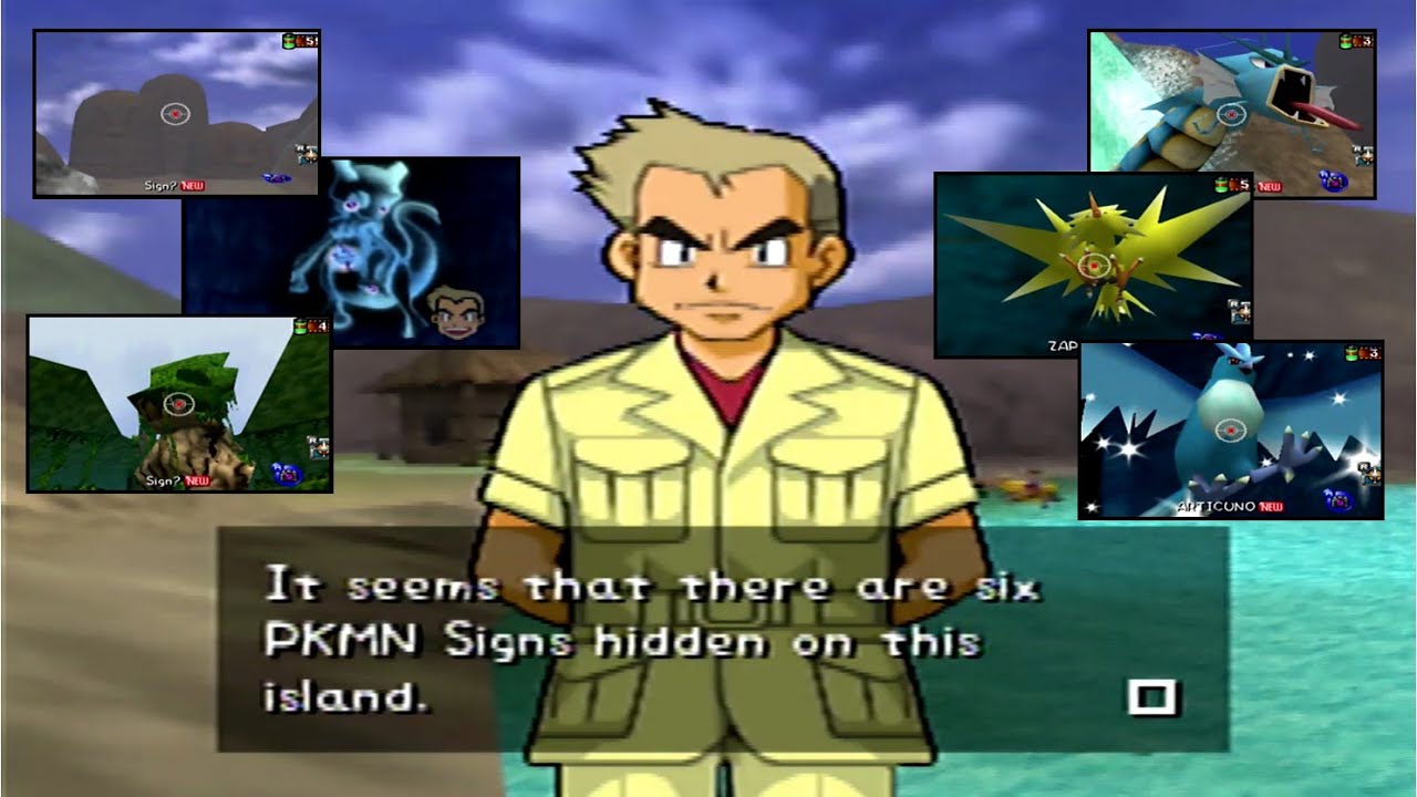 Pokémon Snap - N64 - Part 4 - The Six Hidden PKMN Signs - YouTube
