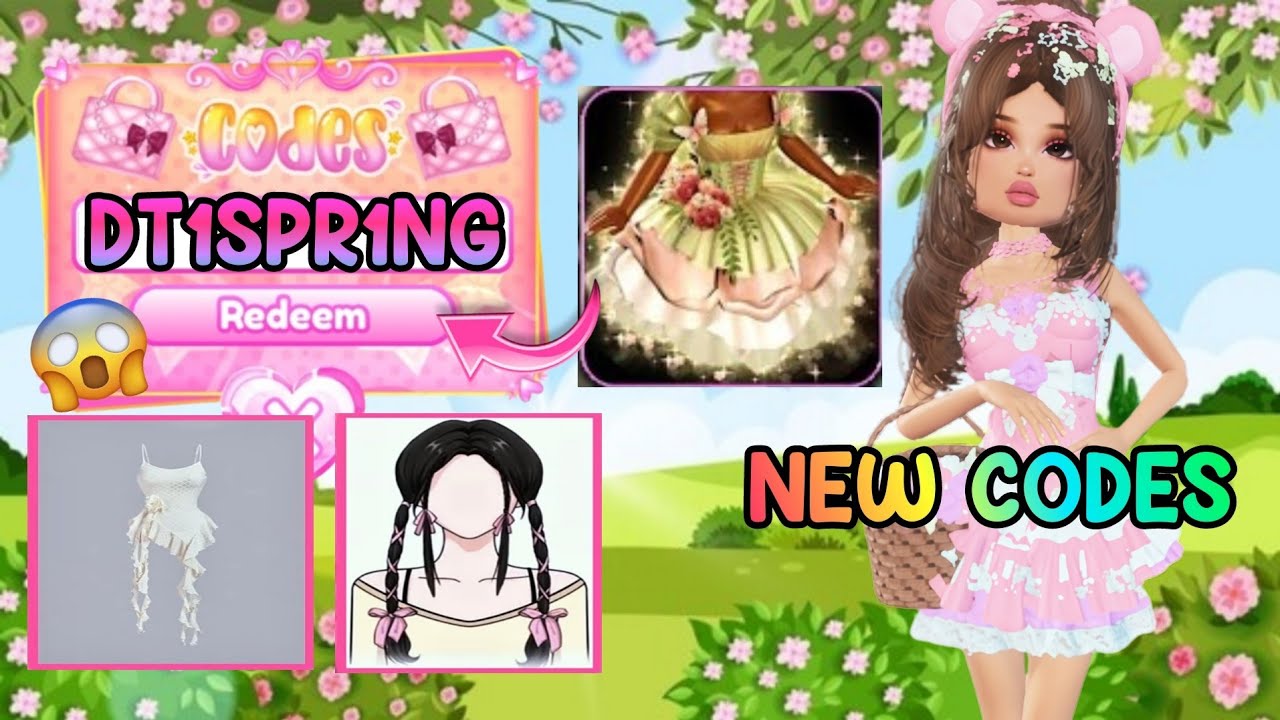 NEW LIMITED CODES IN DTI SPRING UPDATE DRESS TO IMPRESS - YouTube